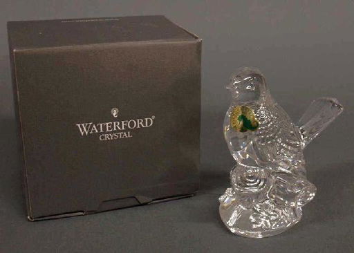 WATERFORD CRYSTAL 'ROBIN' BIRD FIGURE - Jun 26, 2010 | Austin Auction ...