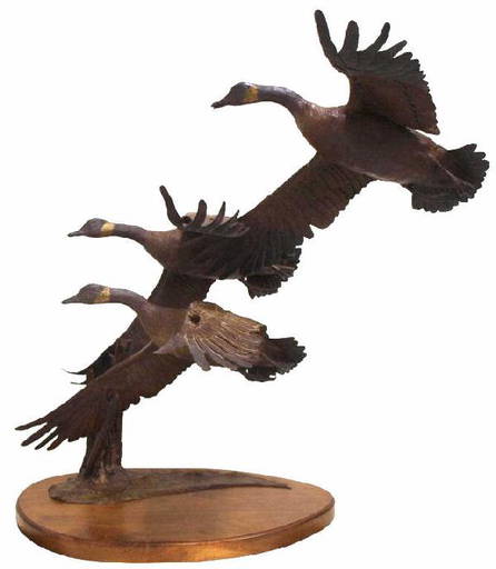 Bronze Sculpture, "spring Winds", Jonathan Bronson