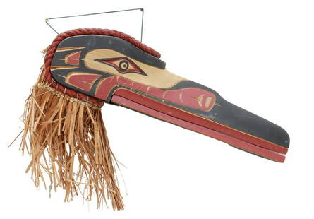 Northwest Coast Tlingit Articulated Raven Mask