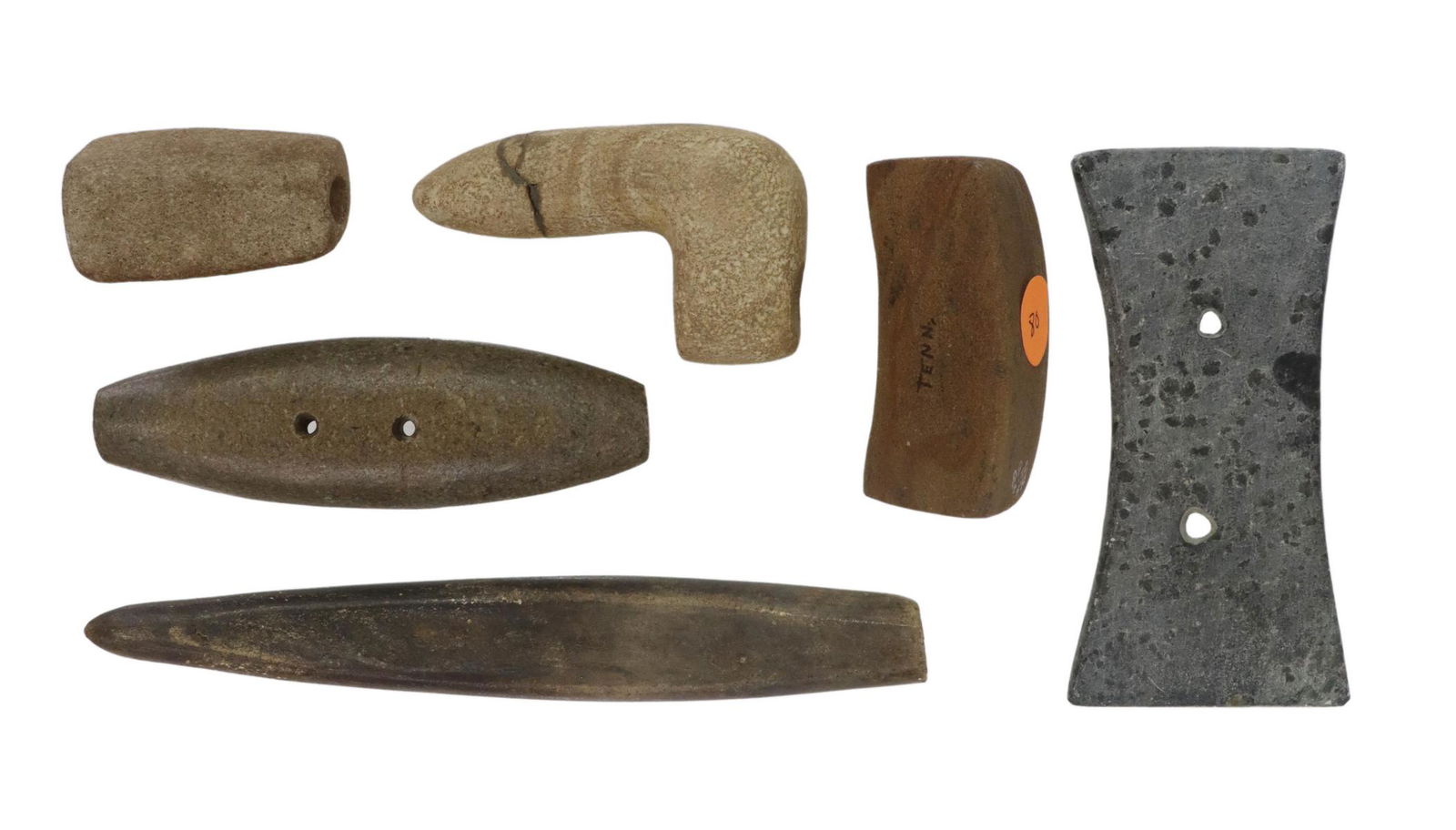 (6) Native American, Bannerstone, Gorgets