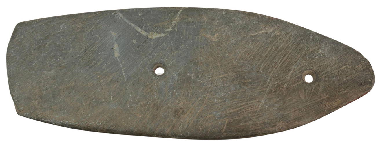 Native American Slate Gorget, Central Texas