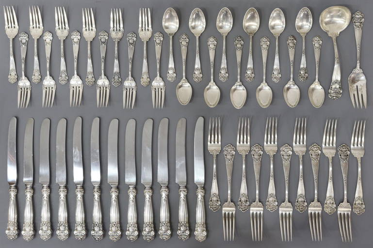 (49) Towle Georgian Sterling Flatware Service