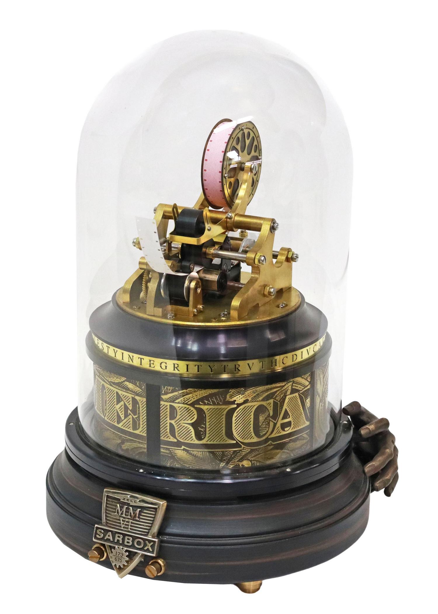 Sam Zell Automaton, "sarbox" Ticker Tape, 2006