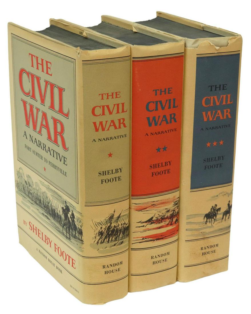(3 VOL.) THE CIVIL WAR: A NARRATIVE SHELBY FOOTE (#0843) on Feb 26 ...