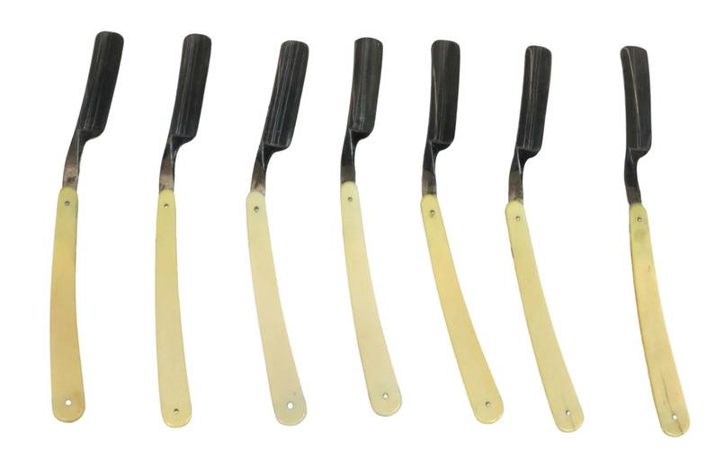 (7) English Days Of The Week Straight Razors