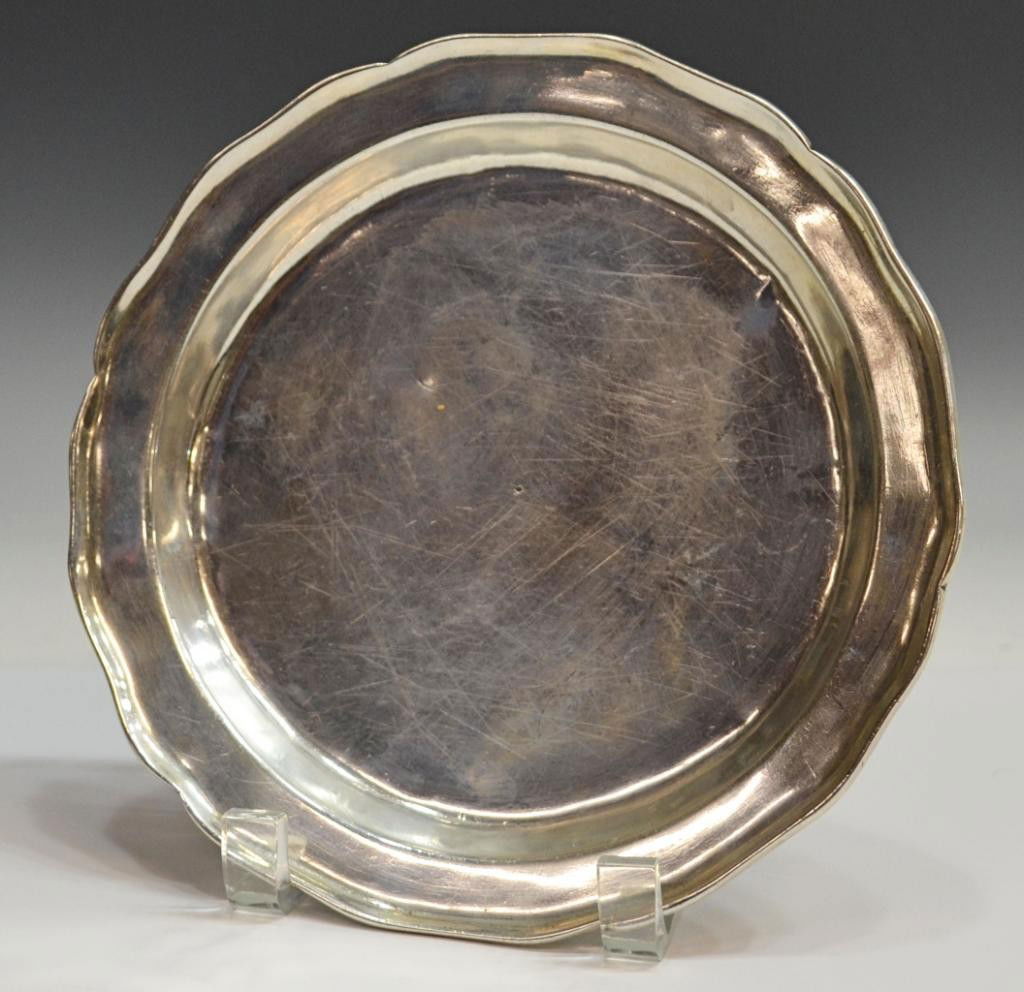 133: ANTIQUE SPANISH COLONIAL SILVER PLATE