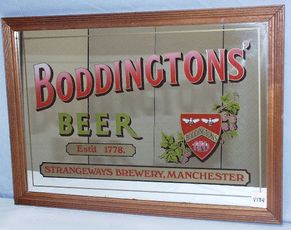 29: ADVERTISING SIGN MIRROR: BODDINGTONS BEER