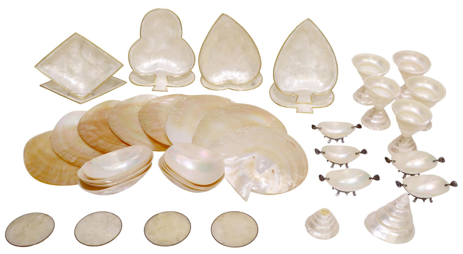 (39) MOTHER OF PEARL & CAPIZ SHELL TABLEWARE - Nov 20, 2022 | Austin ...