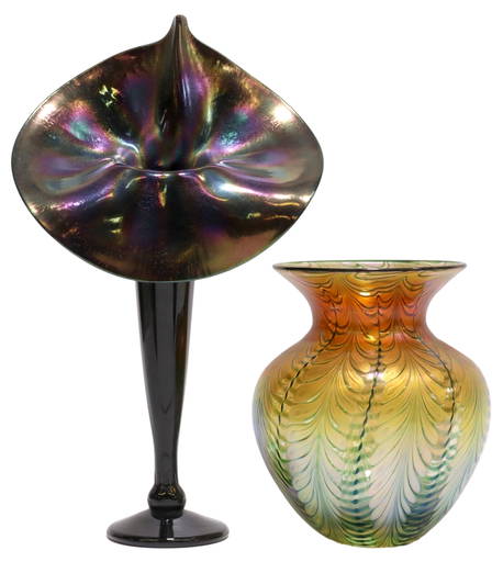 (2) STUDIO BLOWN ART GLASS VASES LUNDBERG & STRINI - Dec 10, 2022 ...