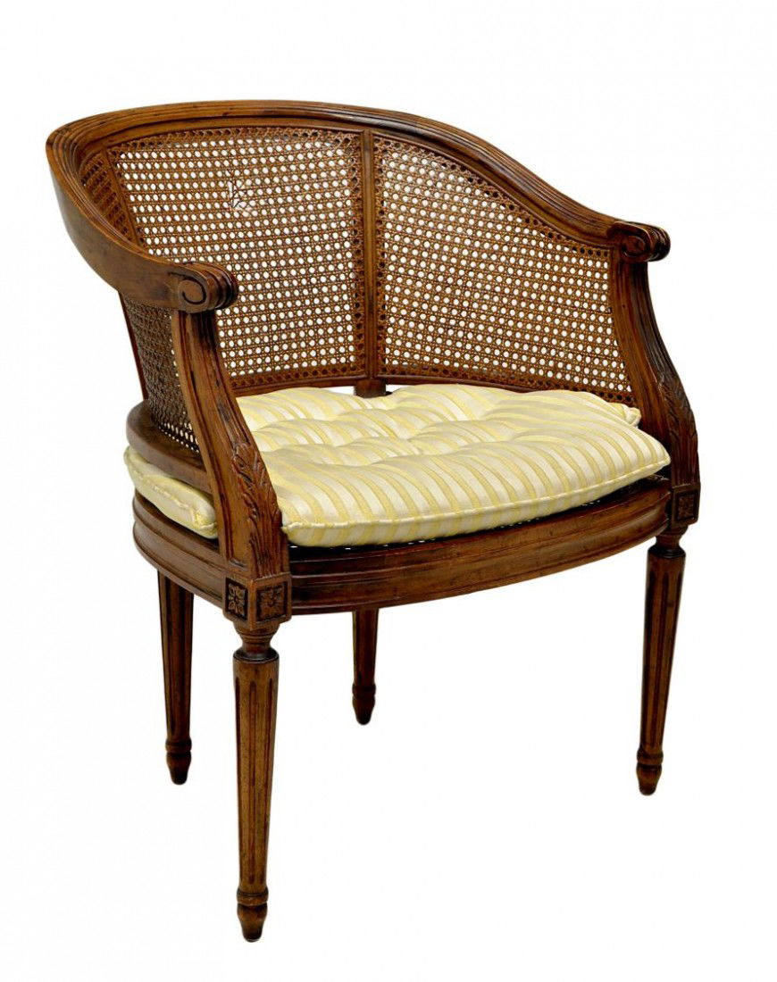 Barrel Back & Cane Chair