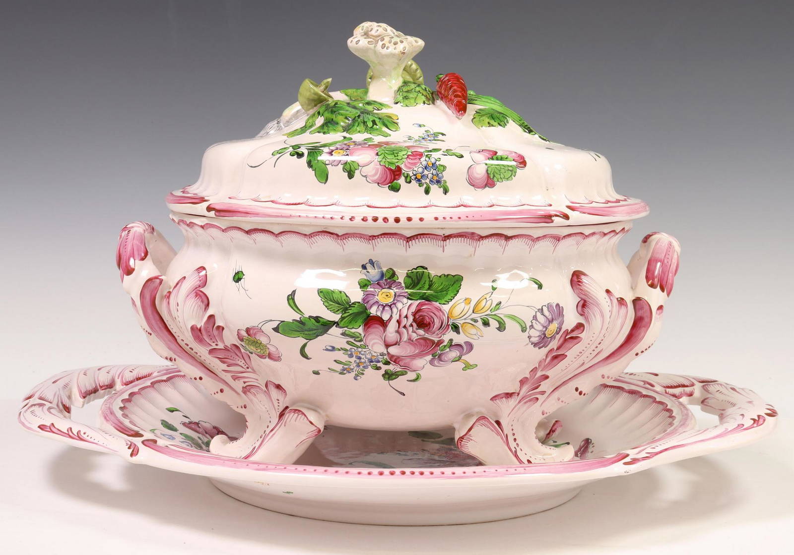 FRENCH FAIENCE CERAMIC TUREEN & UNDERPLATE (#0499) on Mar 31, 2023 ...