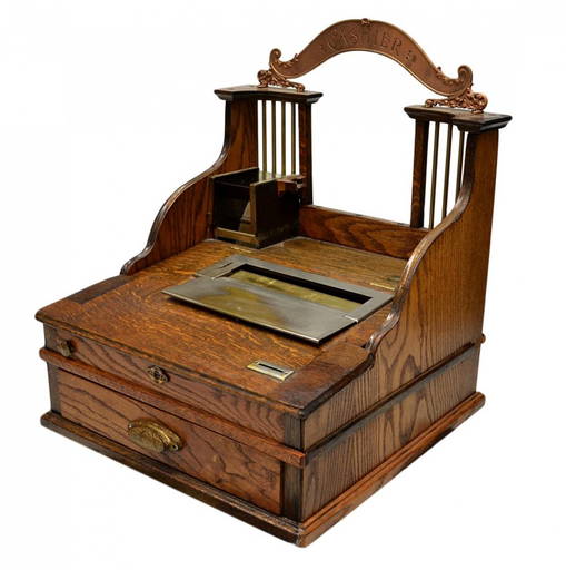 Antique Wood "cashier Cash Register", Los Angeles