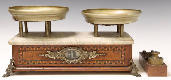 Antique Brass Balance Scales By Degrave & Co.