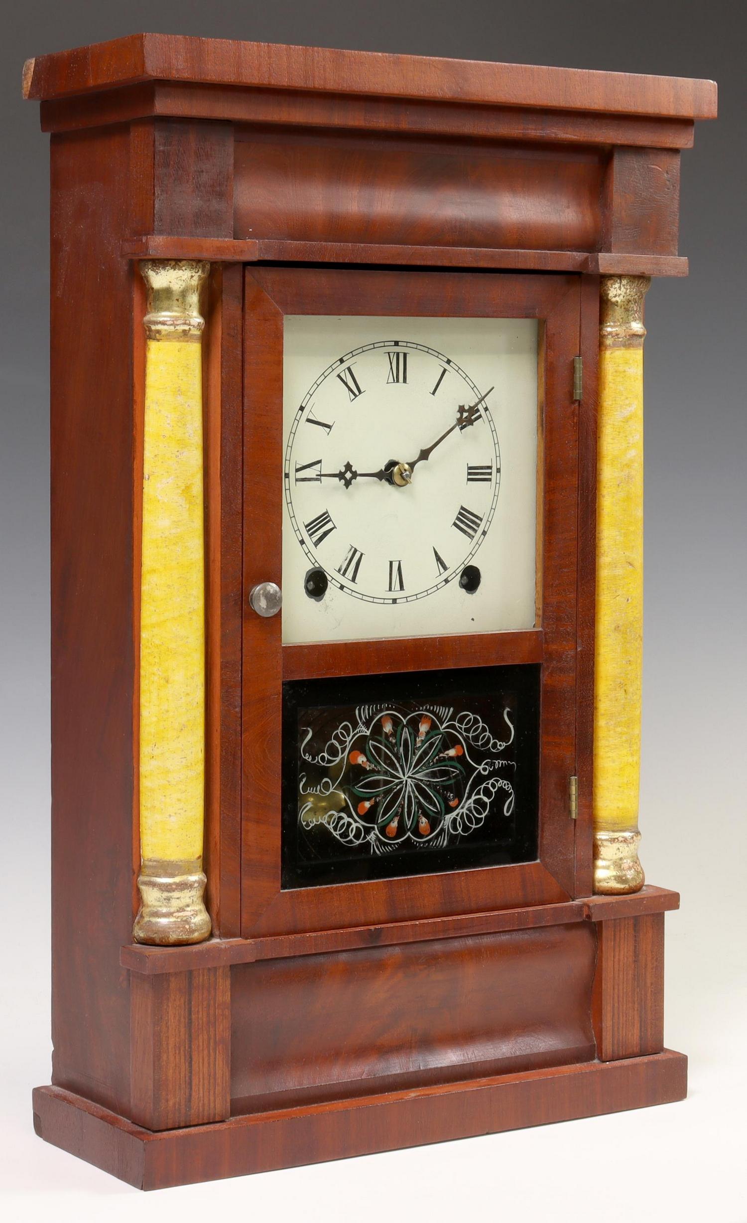 American Seth Thomas Pillar Wall Clock, 19th C. Auction