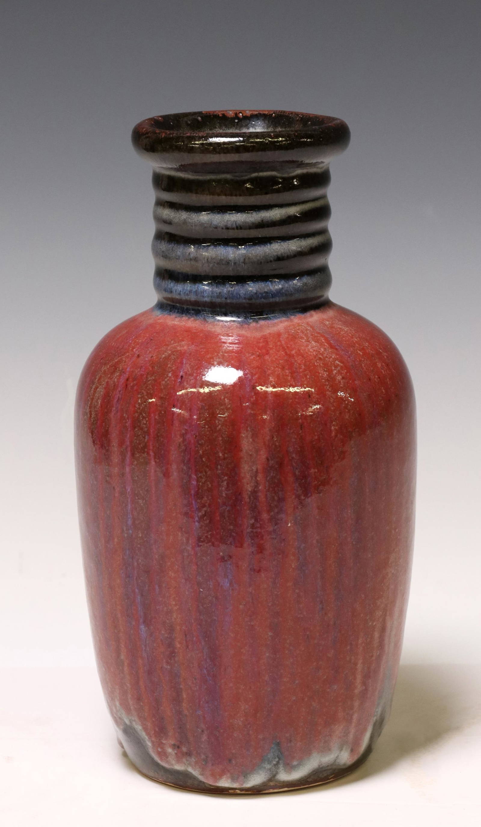 Harding Black (tx) Glazed Art Pottery Vase Auction