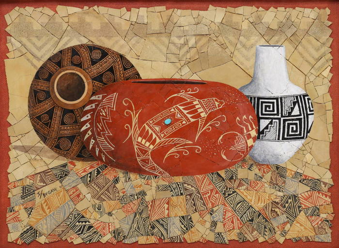 Sherwood Begaye (navajo, B.1953) Mosaic Painting