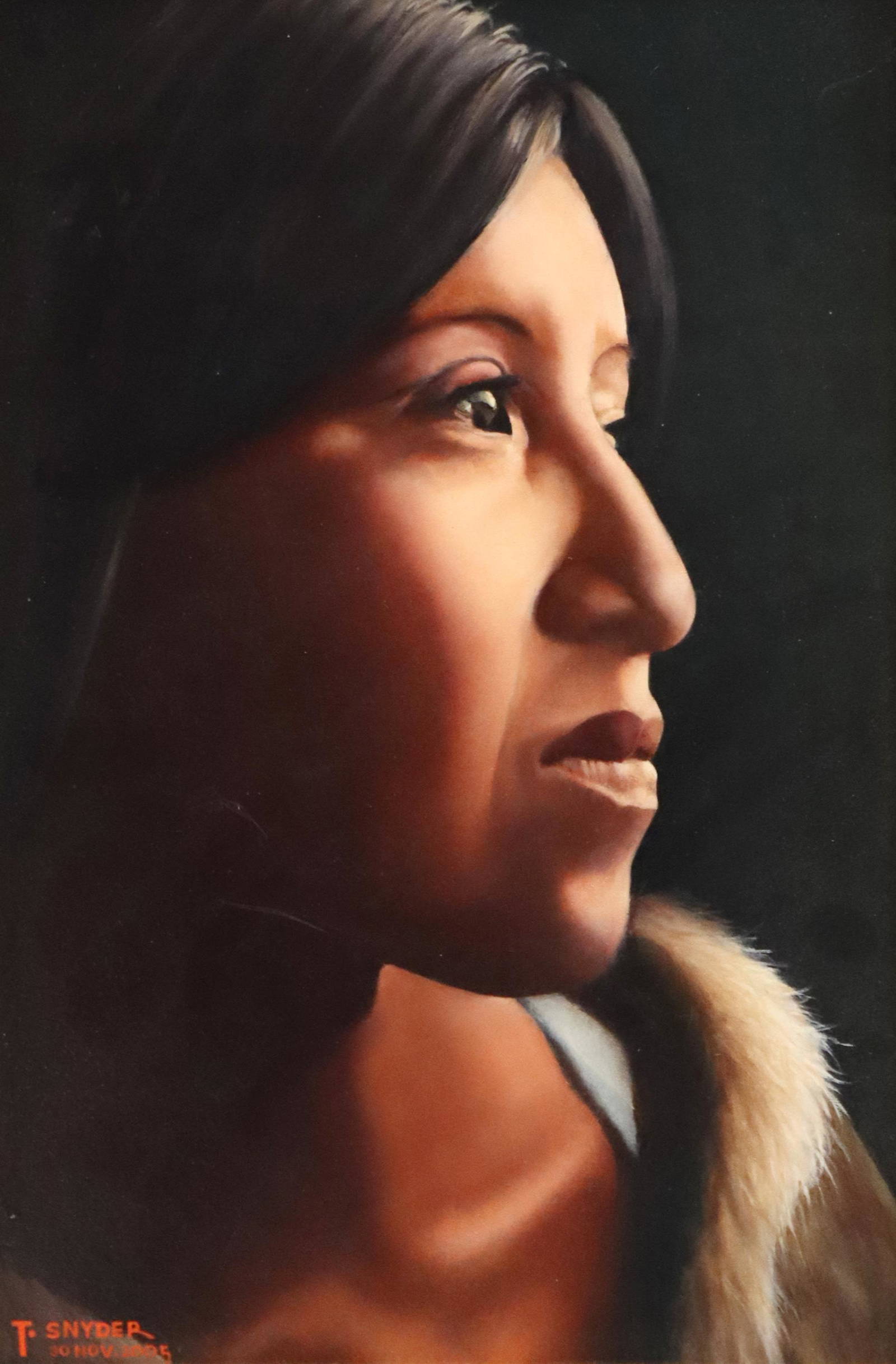 T. Snyder (20th C.) Native American Portrait Auction