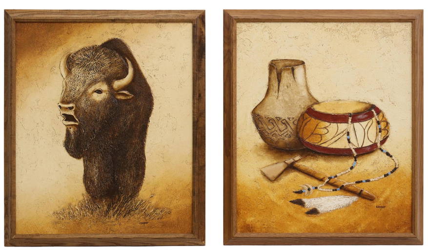 (2) Lydia Cooper (20th C.) Southwest Paintings