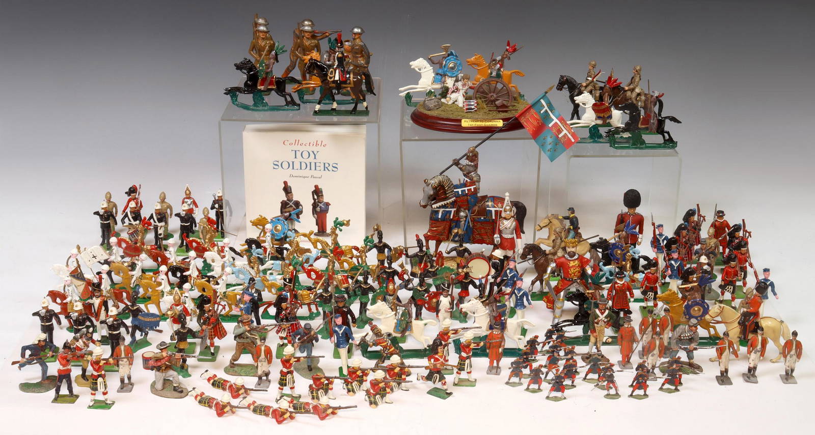 (lot) Large Group Painted Miniature Toy Soliders Auction
