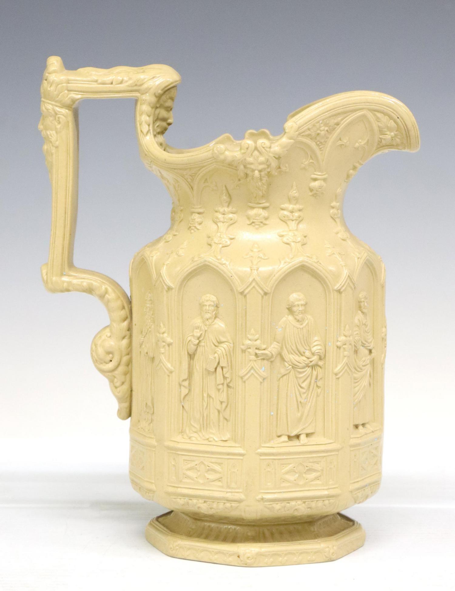 English Charles Meigh Apostles Stoneware Pitcher Auction