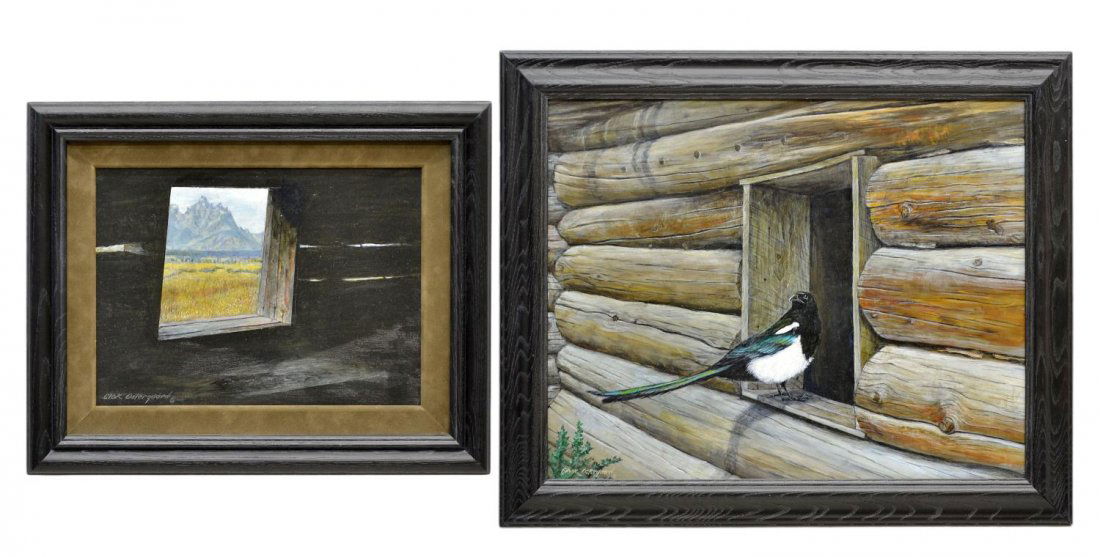 98: (2) PAINTINGS, TETON PARK, CLARK OSTERGAARD