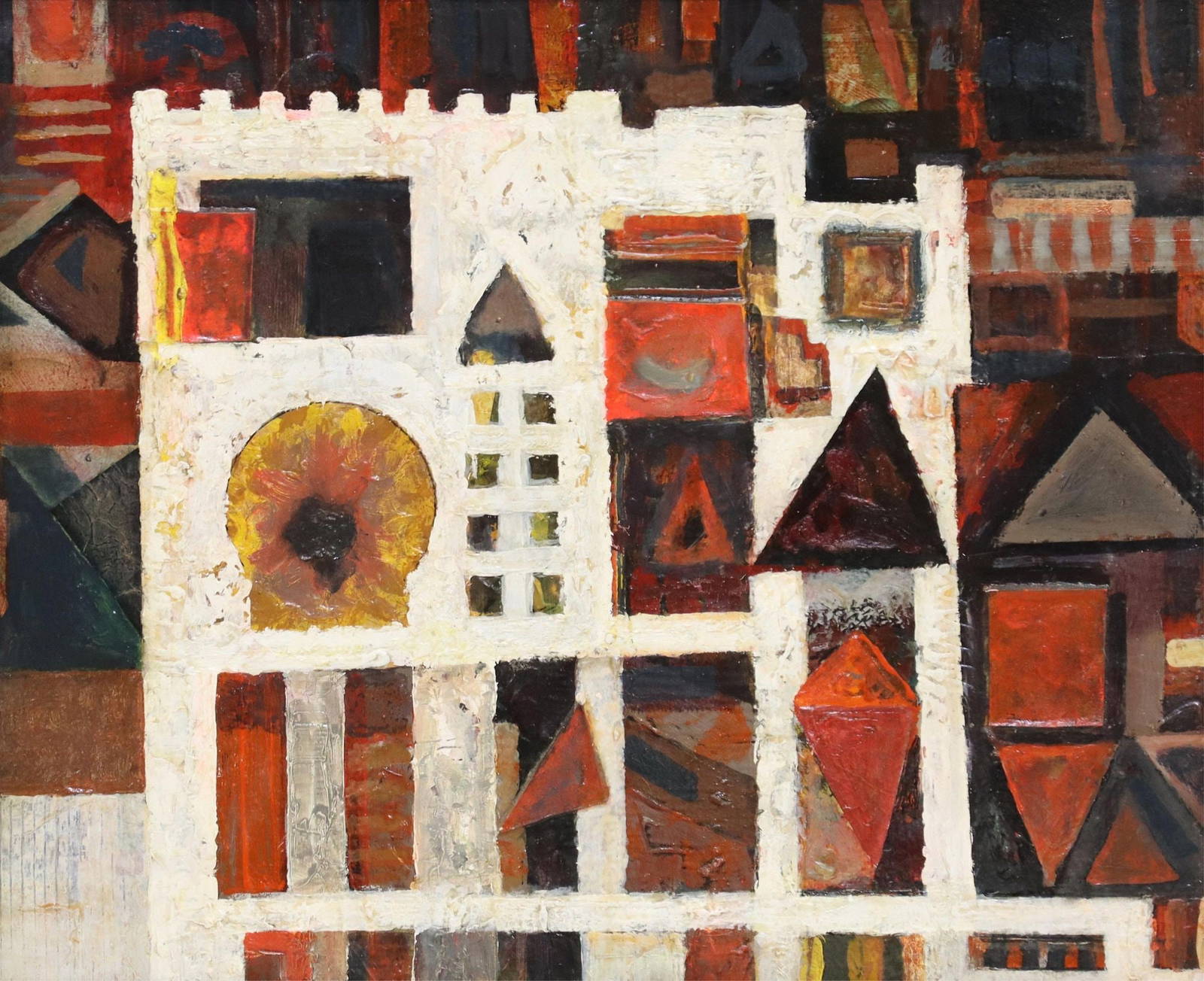 Michael Frary (d.2005) Acrylic Painting 'castle' Auction