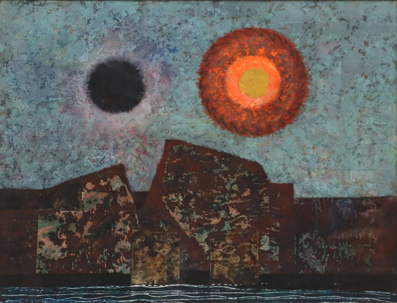 Michael Frary (1918-2005) 'ethereal Shoreline' Auction