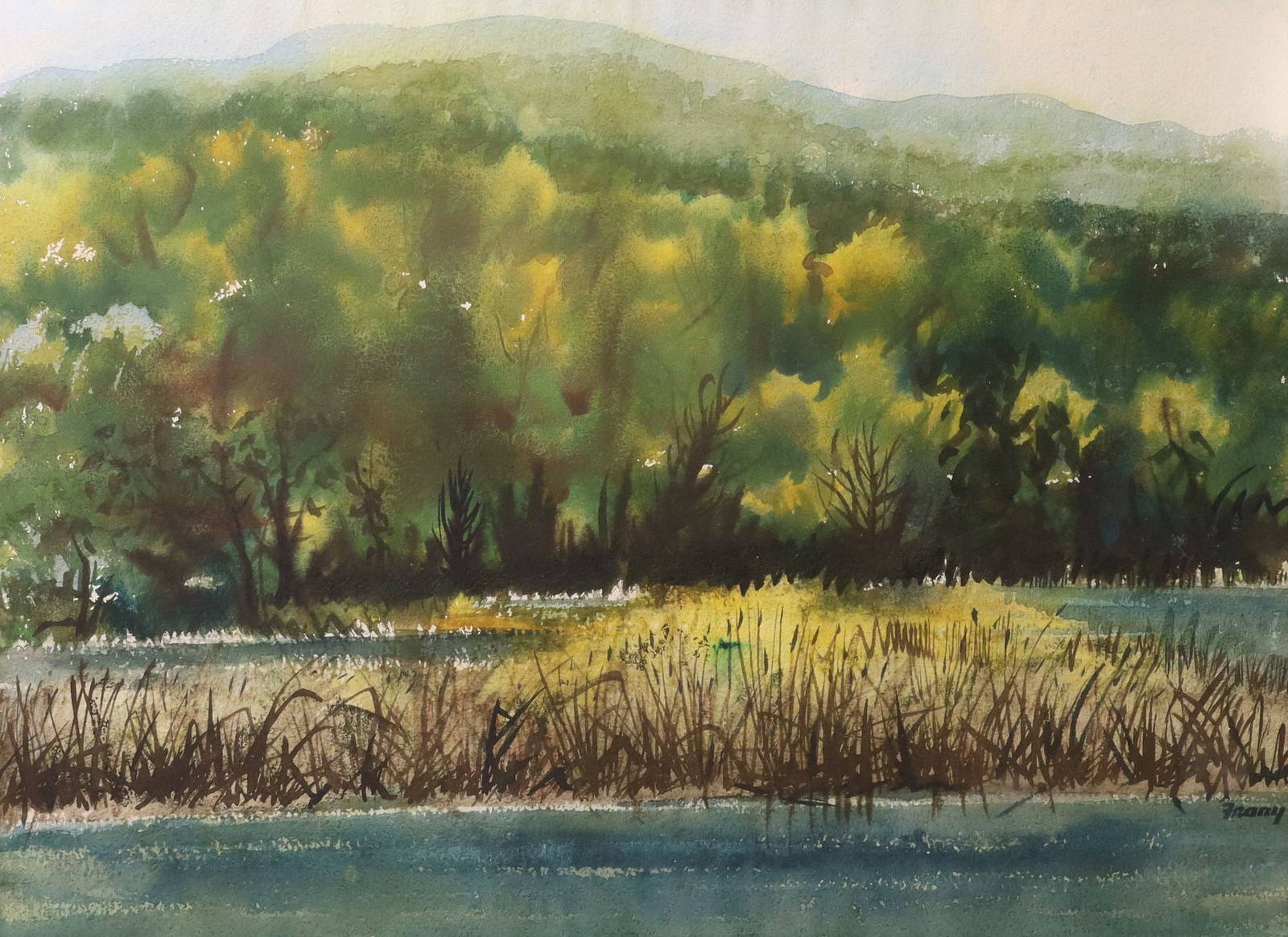 Michael Frary (1918-2005) Landscape Watercolor Auction