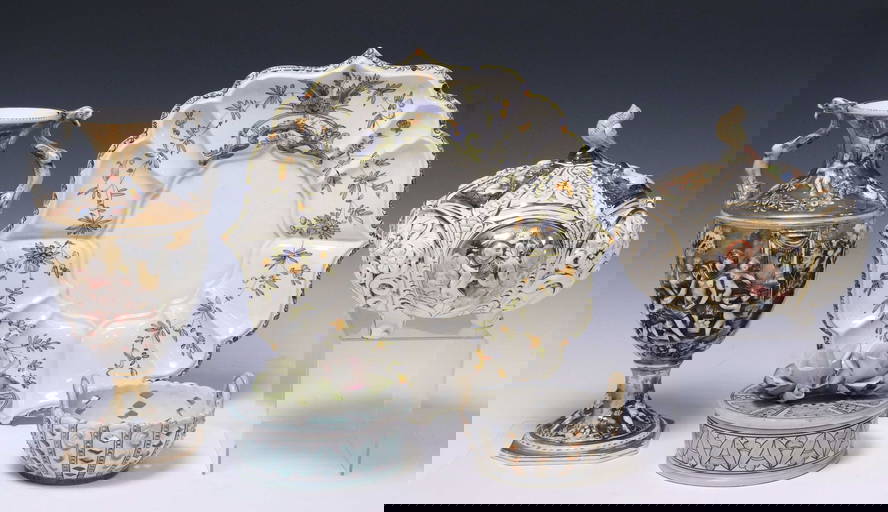 (5) Ceramic Table Decor, Capidomonte & Other