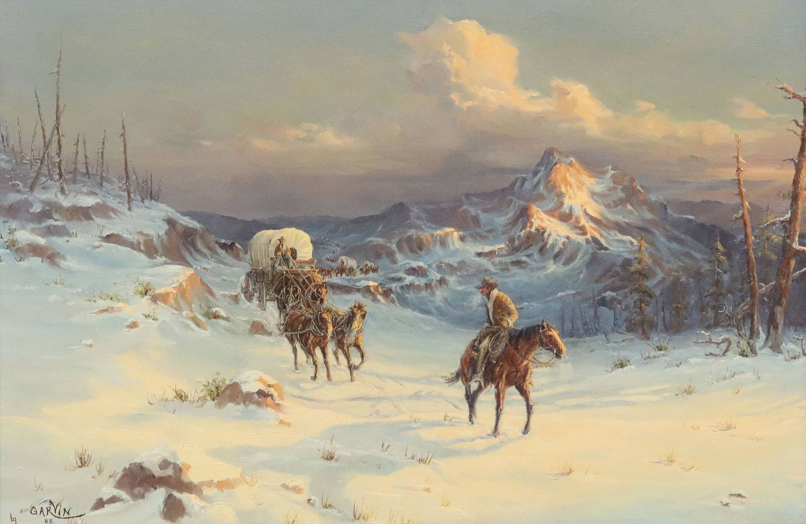 Barbara Ruth Garvin (1936-2006) Western Stagecoach Auction