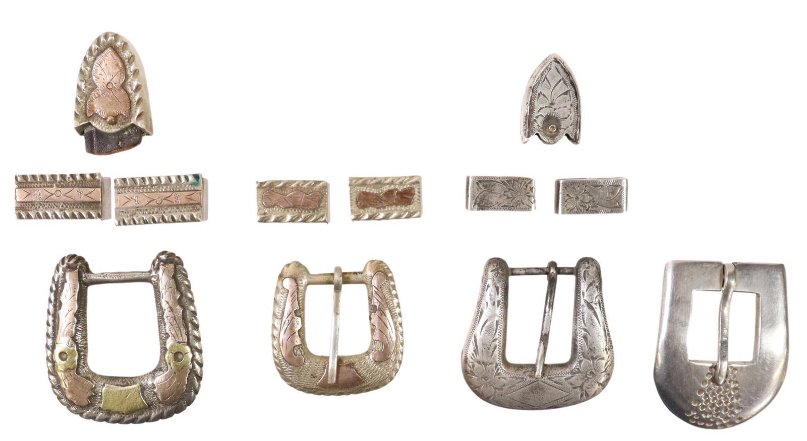 (4) Ranger Belt Buckle Sets & Buckle Auction