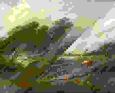 Thomas James Soper (1817-1893) Canal With Lock Auction