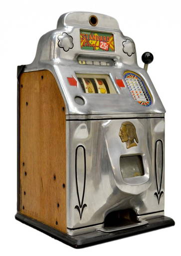Vintage Jennings 'standard Chief' 25c Slot Machine