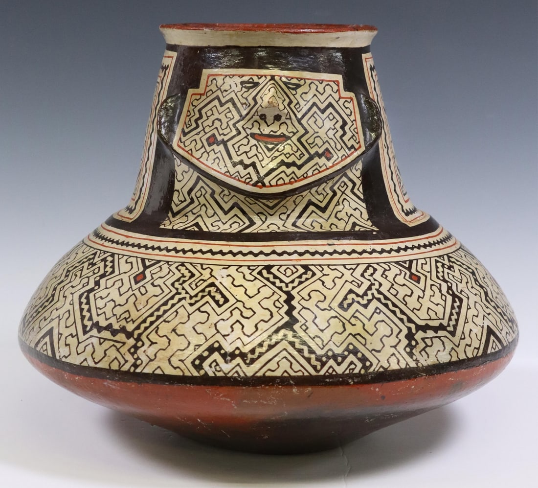 Peruvian Shipibo-conibo Pottery Effigy Vessel Auction
