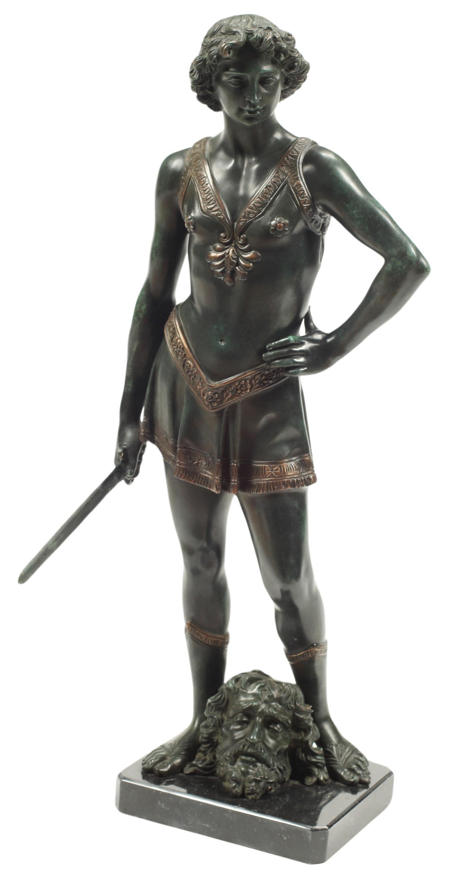 After Verrocchio Bronze David With Head Of Goliath Auction