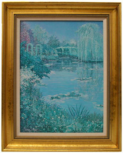 Framed Print, George J. Bleich, Drawing & Poem