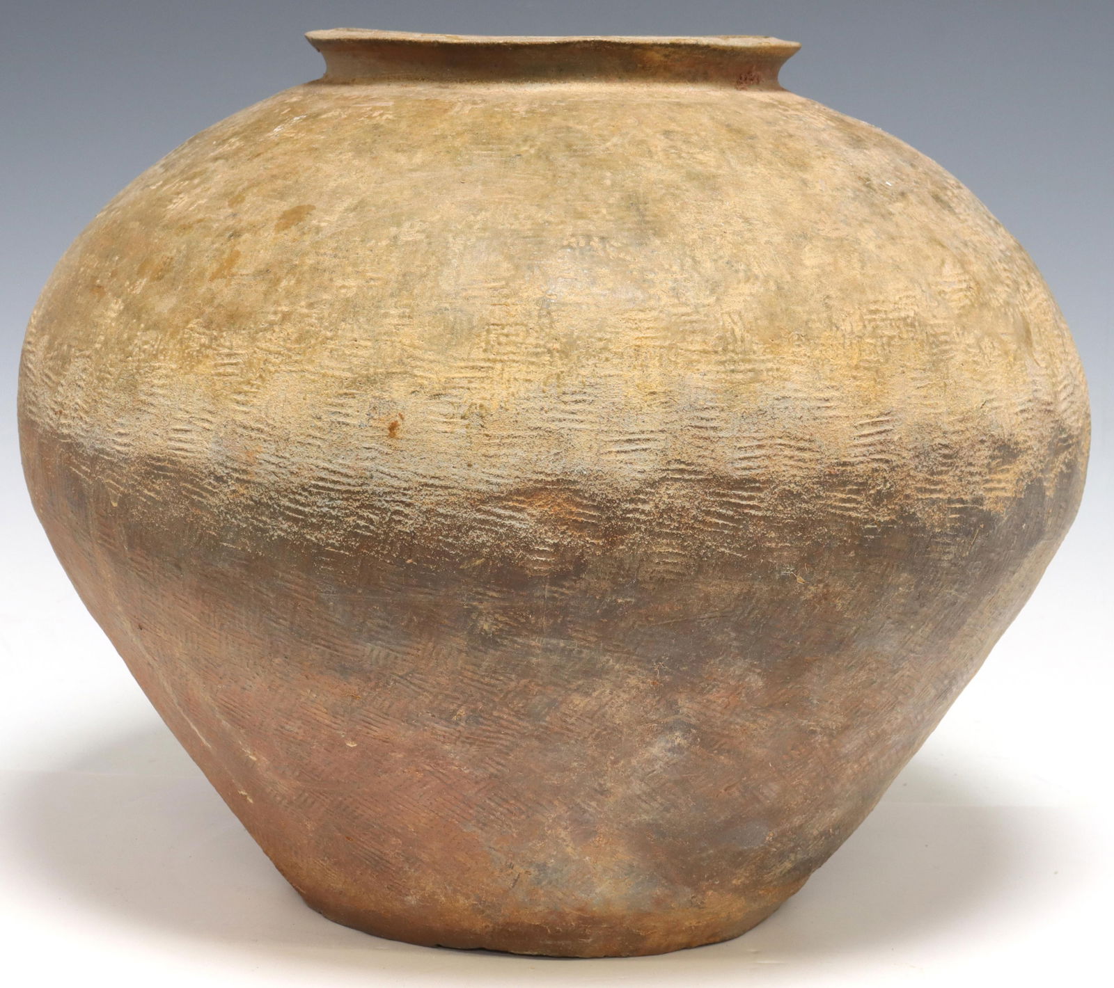 Chinese Banshan Style Unglazed Earthenware Jar Auction