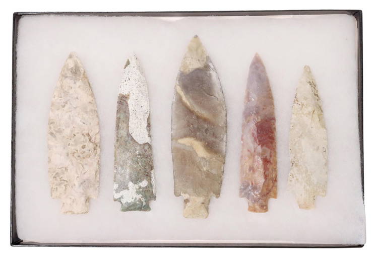 (5) Etley Native American Points, Missouri