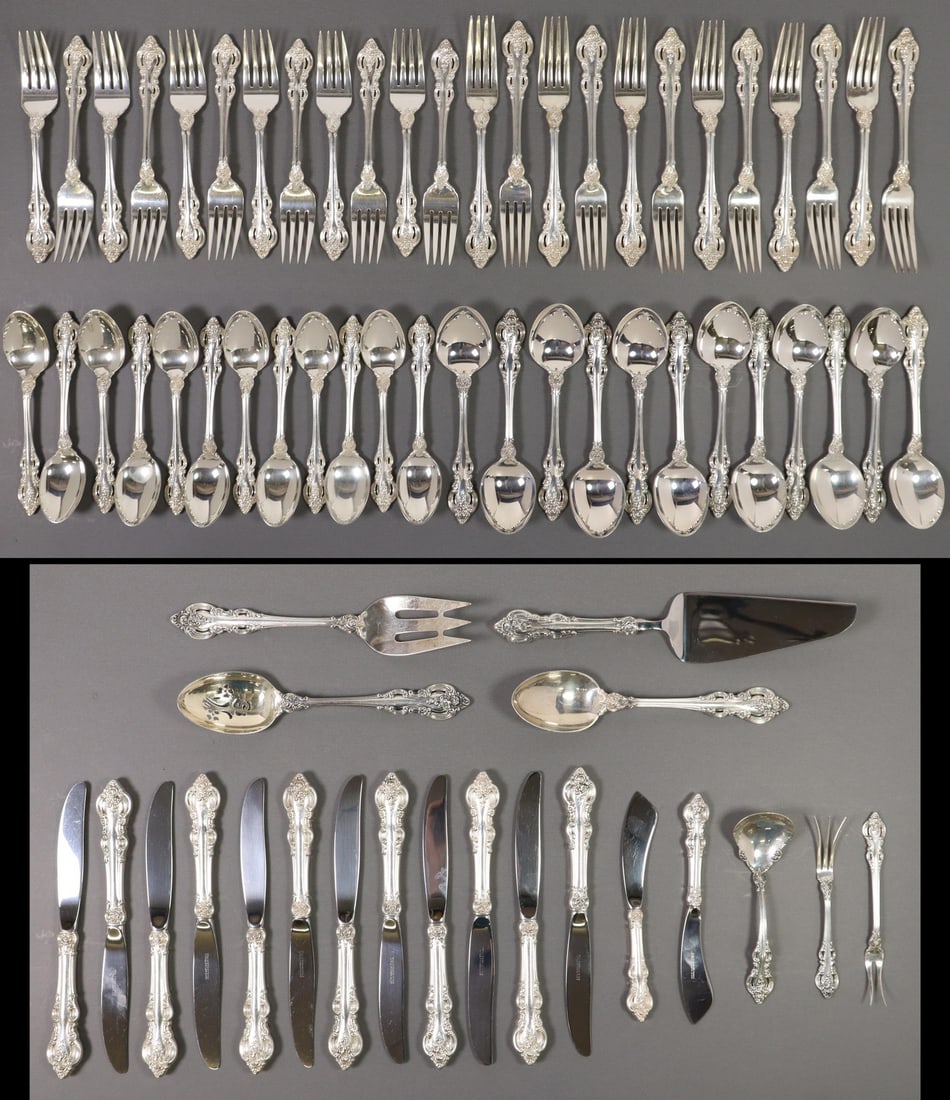 (69) Towle 'el Grandee' Sterling Silver Flatware Auction