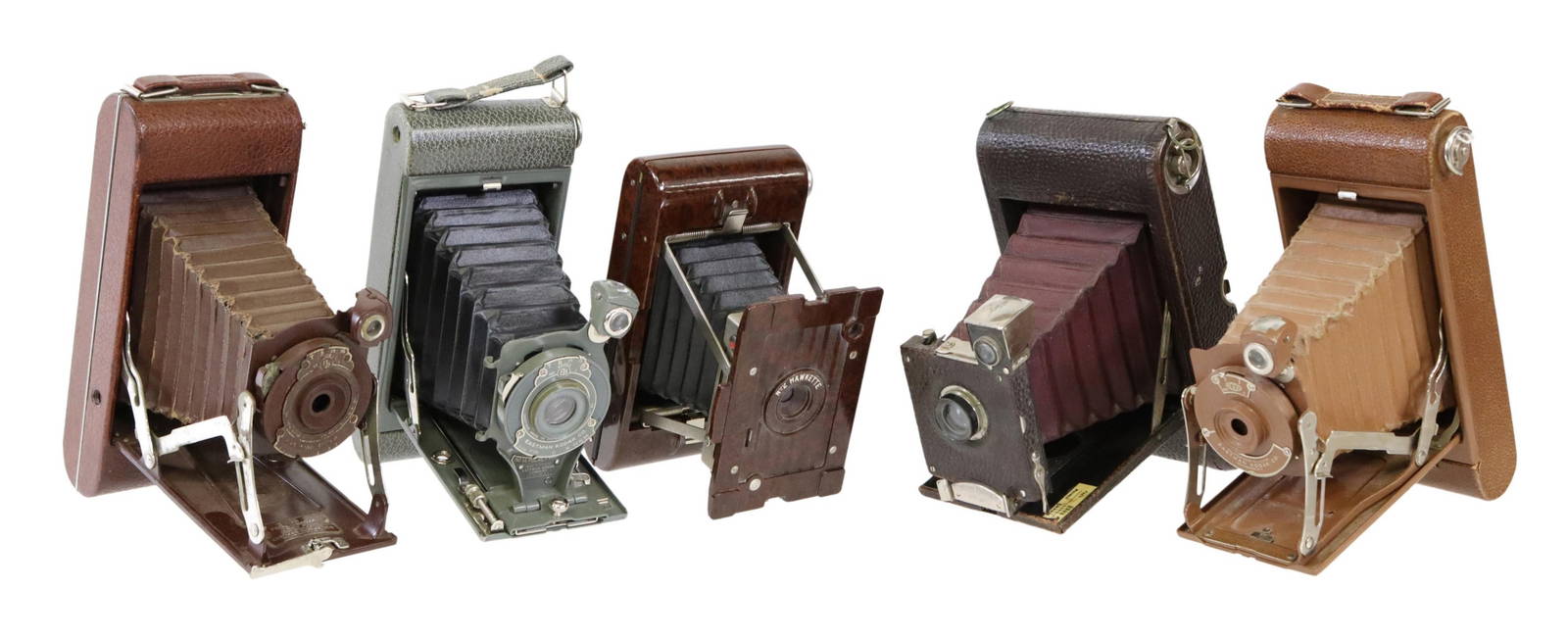(5) Vintage Folding Bellows Cameras Auction