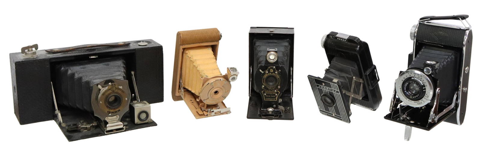 (5) Vintage Bellows Cameras Auction