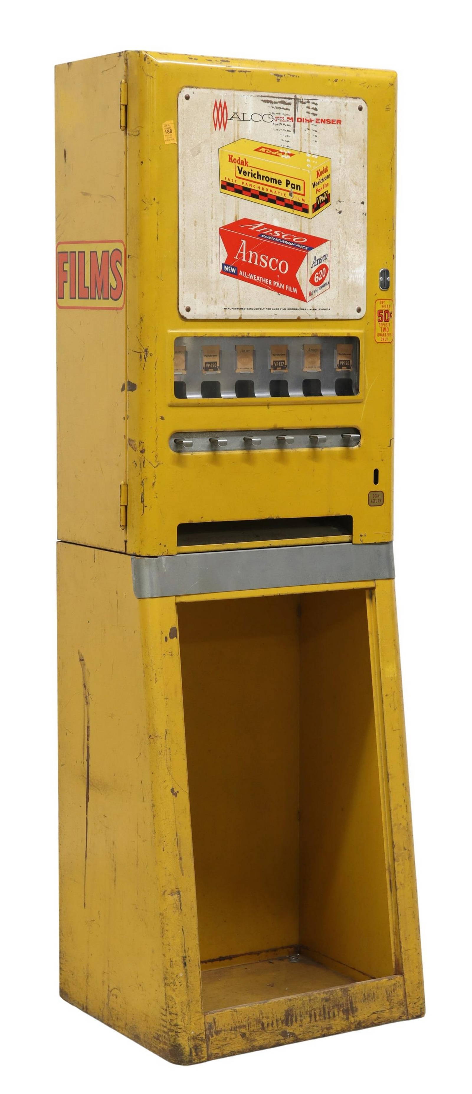 Alco Film Vending Machine, Kodak & Ansco Films Auction