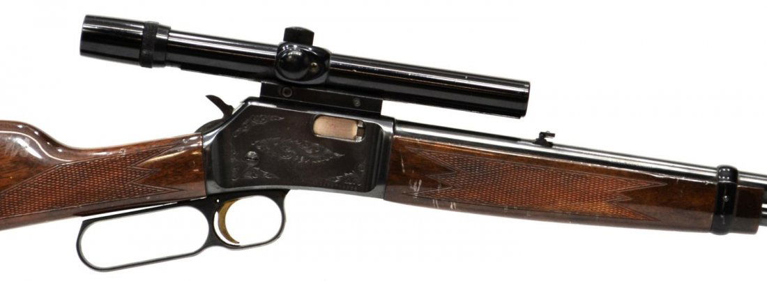 62: BROWNING MODEL BL-22 LEVER ACTION RIFLE & SCOPE