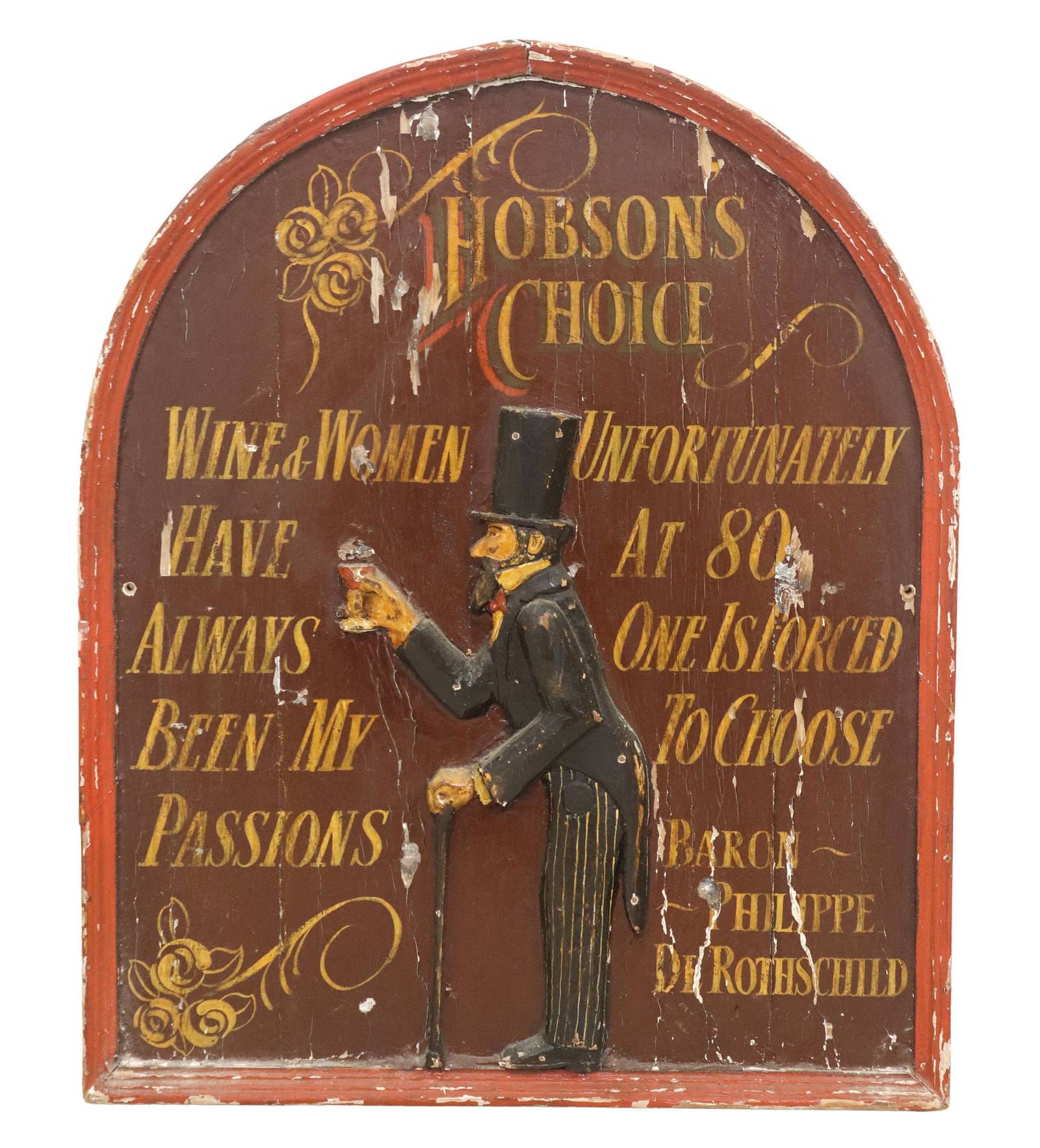 Painted Wood Pub Sign Auction