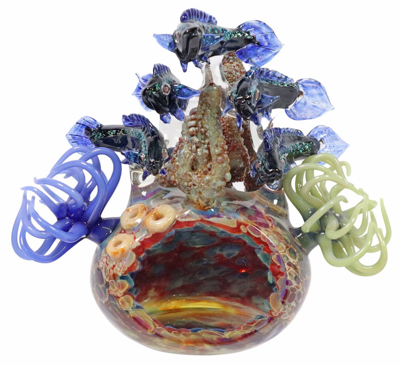 Milon Townsend & Ryan Higgins Art Glass Tidal Pool Paperweight Auction