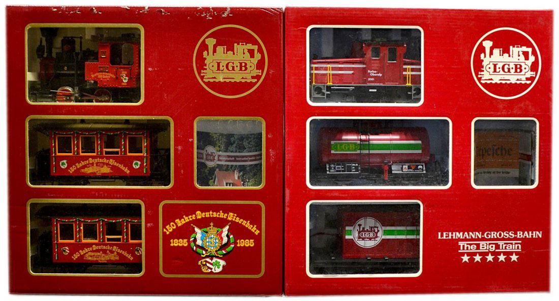 150: (2) LGB TRAIN SETS, 150 JAHRE DEUTSCHE EISENBAHN