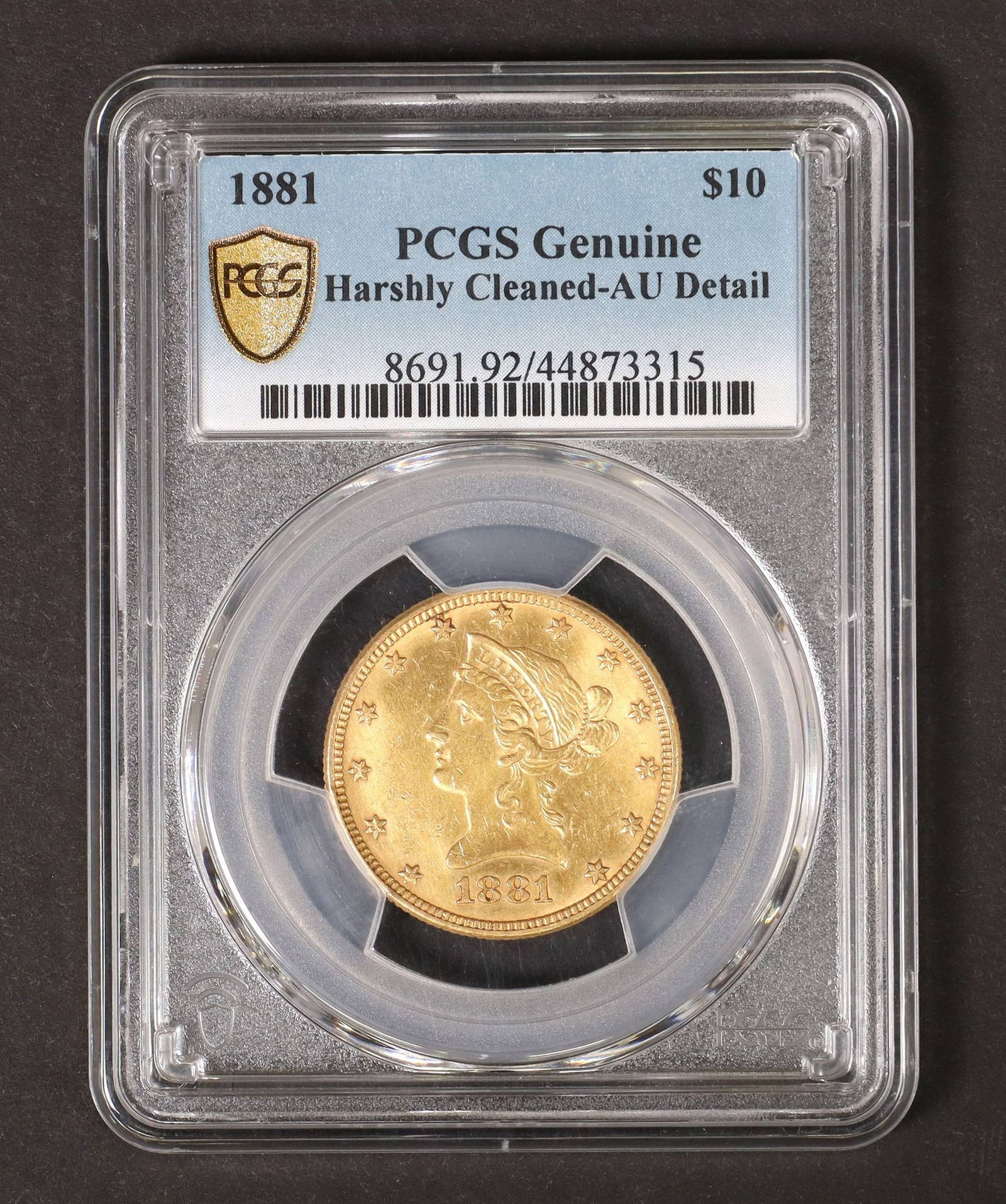 U.s. $10 Gold Eagle Coin, 1881 Liberty Head Auction