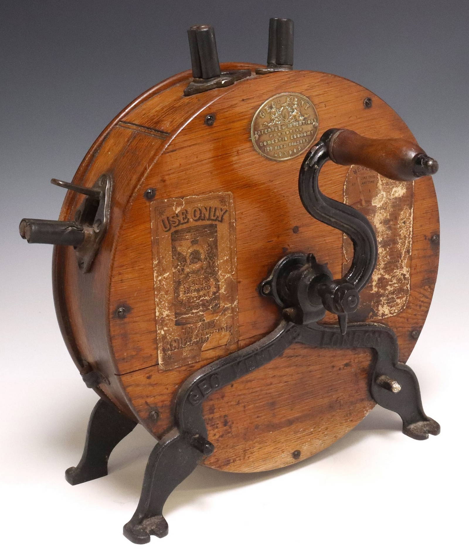 English Victorian George Kent Ltd. Crank Knife Sharpener Auction