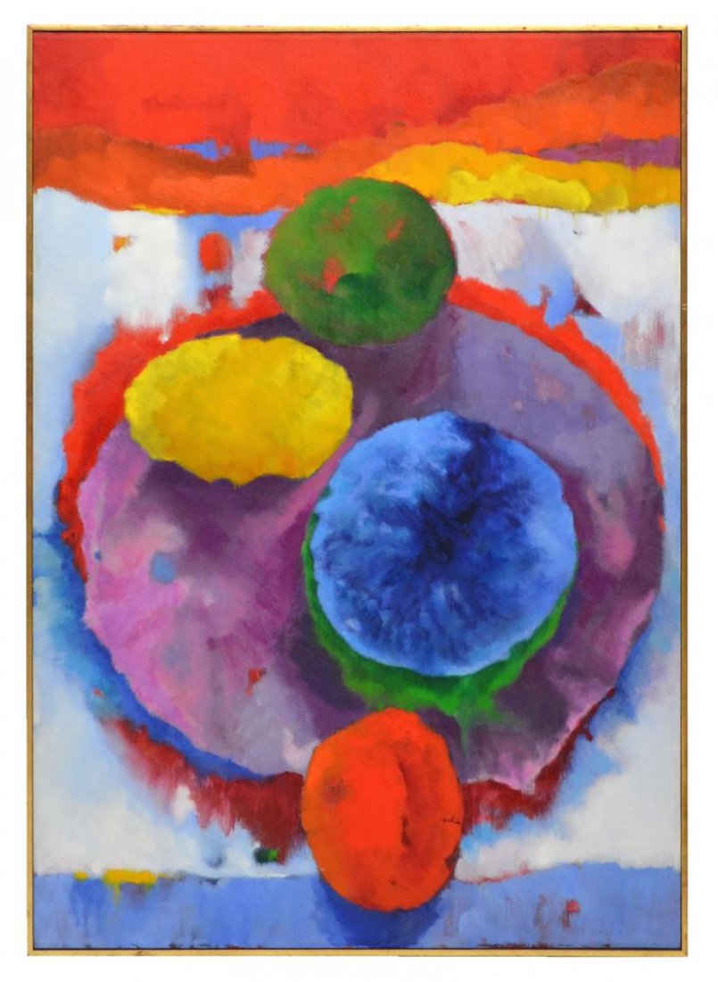 ABSTRACT EXPRESSIONISM PAINTING, RONDO, VERA SIMONS