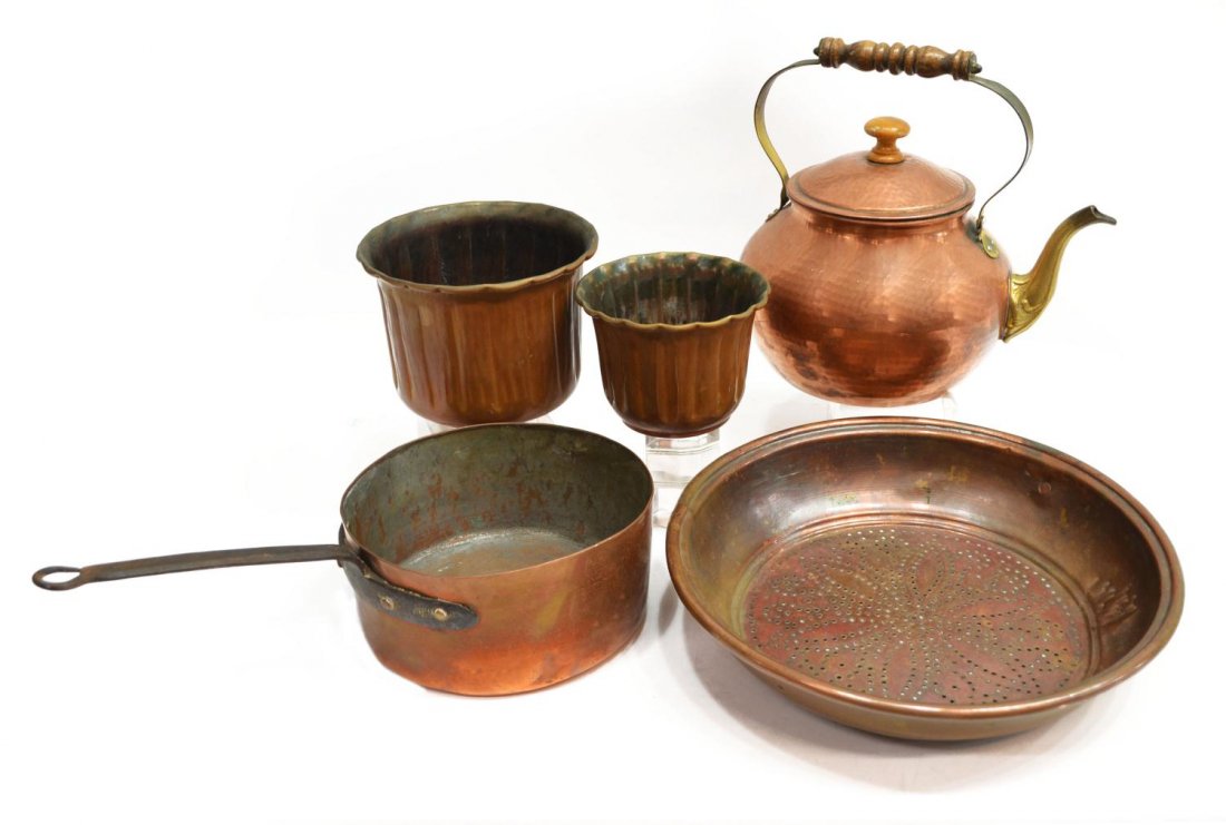 (5) COLLECTION ANTIQUE/VINTAGE COPPERWARE - Feb 09, 2013 | Austin ...